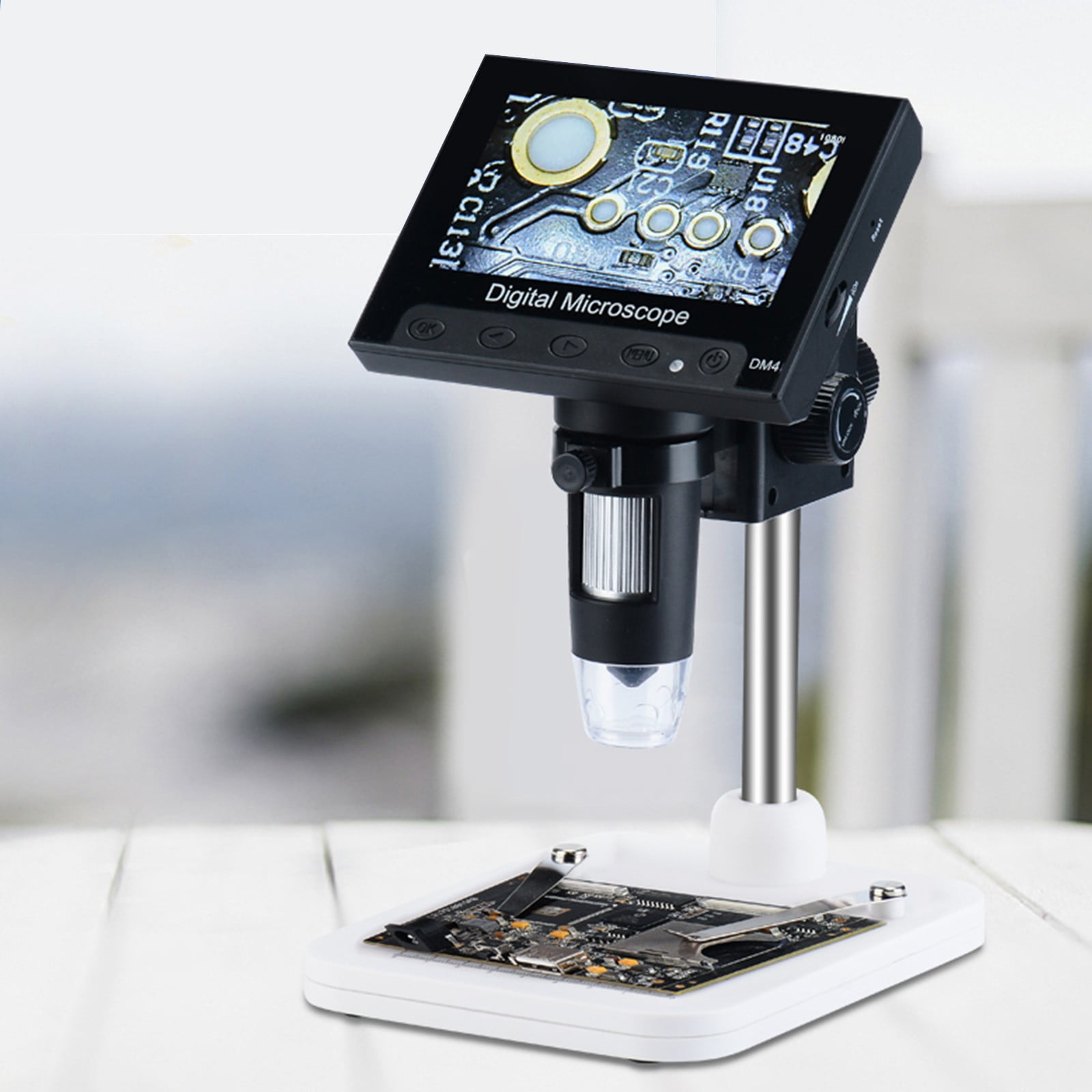 Teissuly Ultra-Clear 5 Million With Screen Microscope USB HD Digital ...