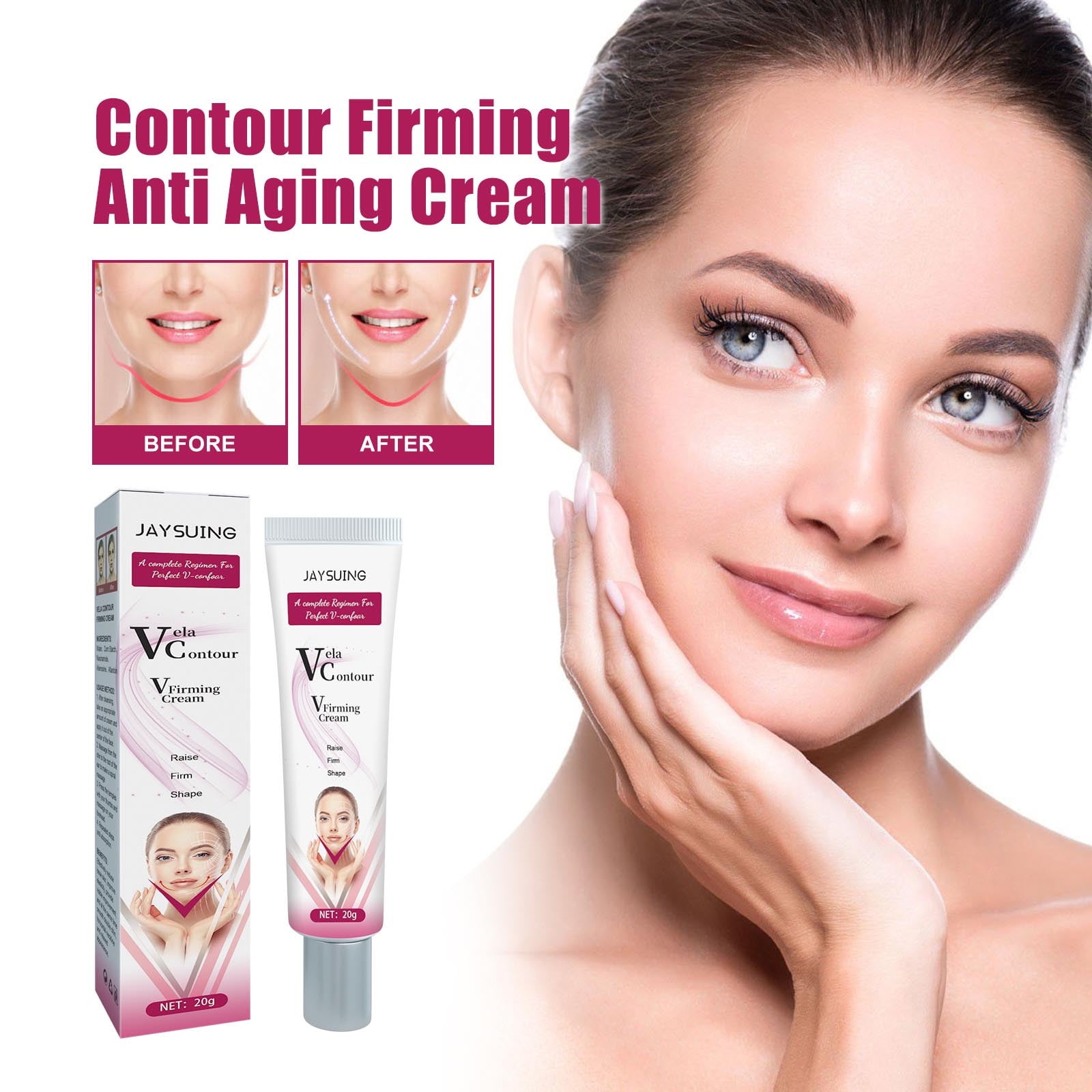 Teissuly V Face Cream Lift Masseter Muscle Double Chin Net Red Face ...