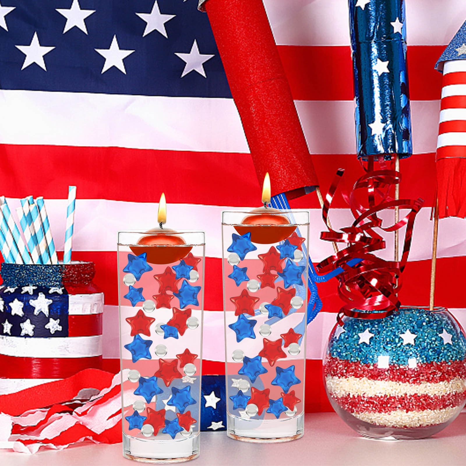 Teissuly Vase Filler Wedding Decor Star Pearl Water Gel Bead ...