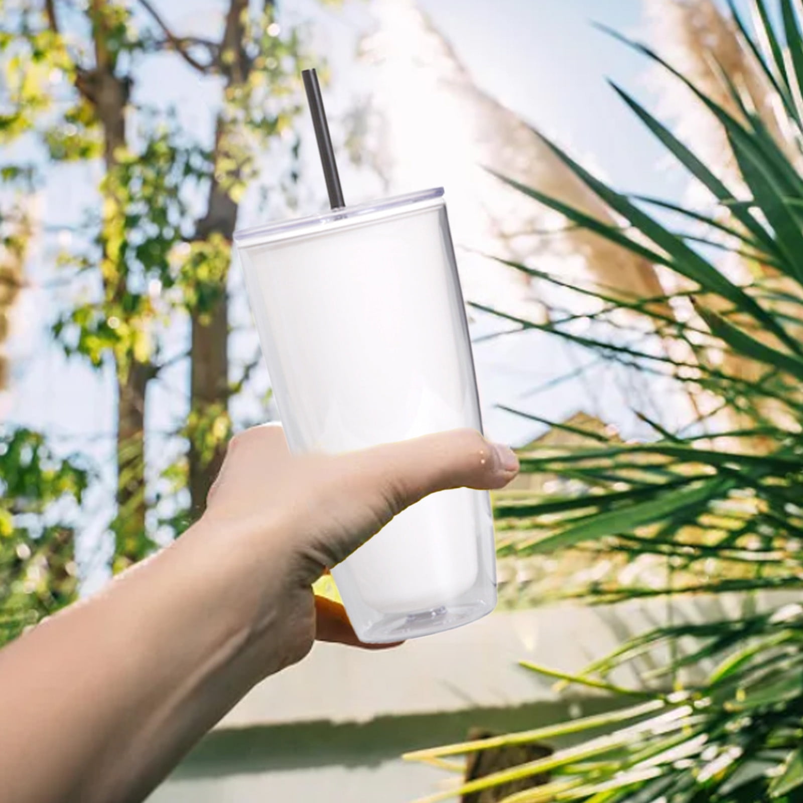 Teissuly Walking Students Plastic Cup Large-capacity Water Cup High ...