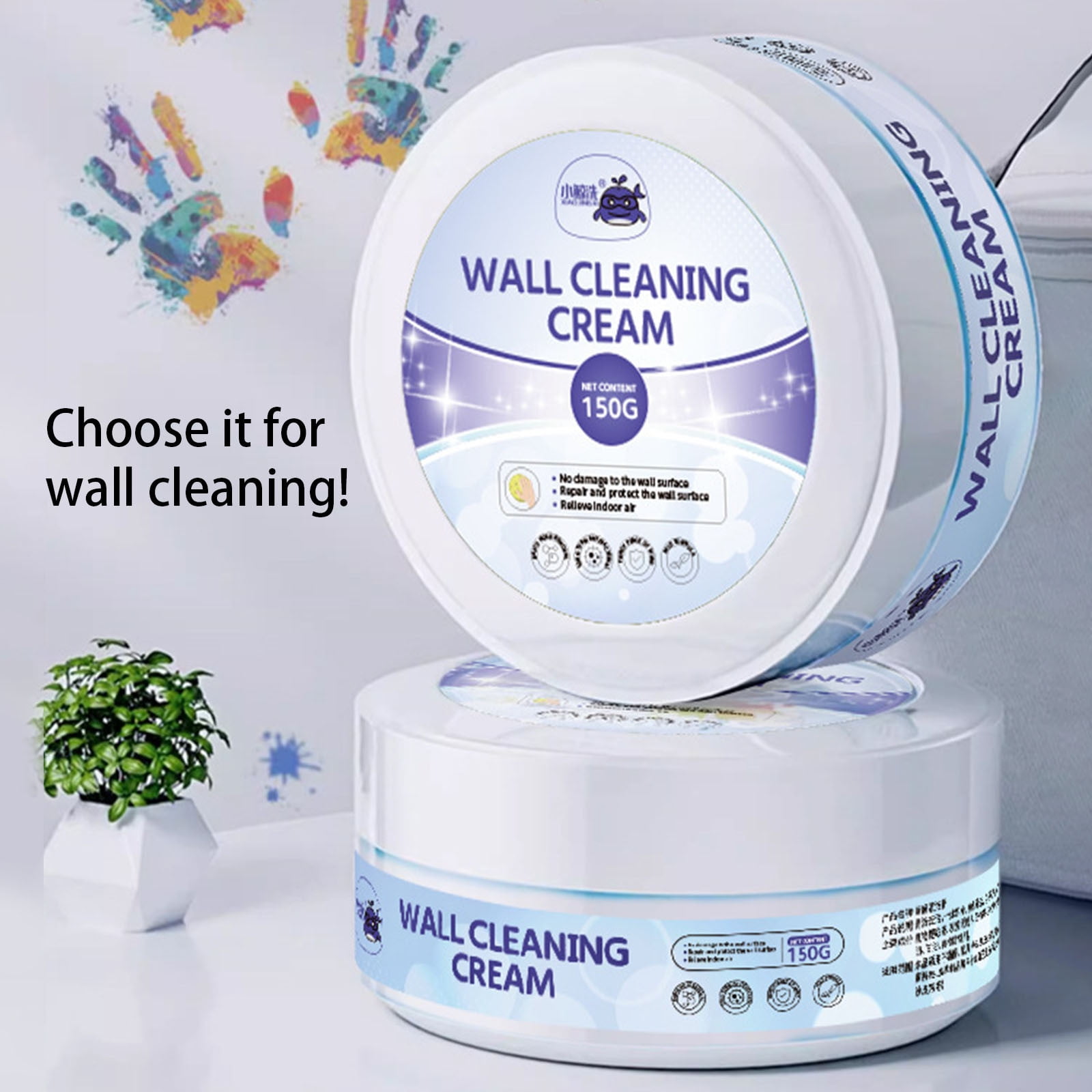 Teissuly Wall Cleaning Paste White Wall Decontamination Wipe Wall ...