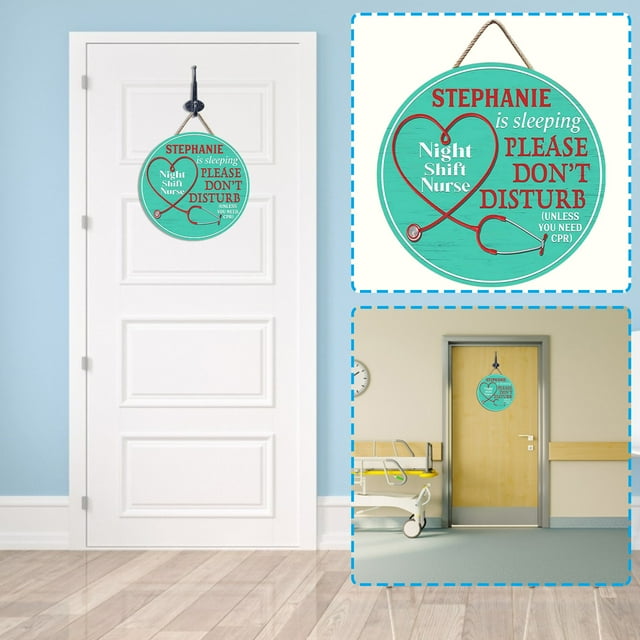 Teissuly 9.8'' Welcome Sign for Night Nurse, Personalized for School ...