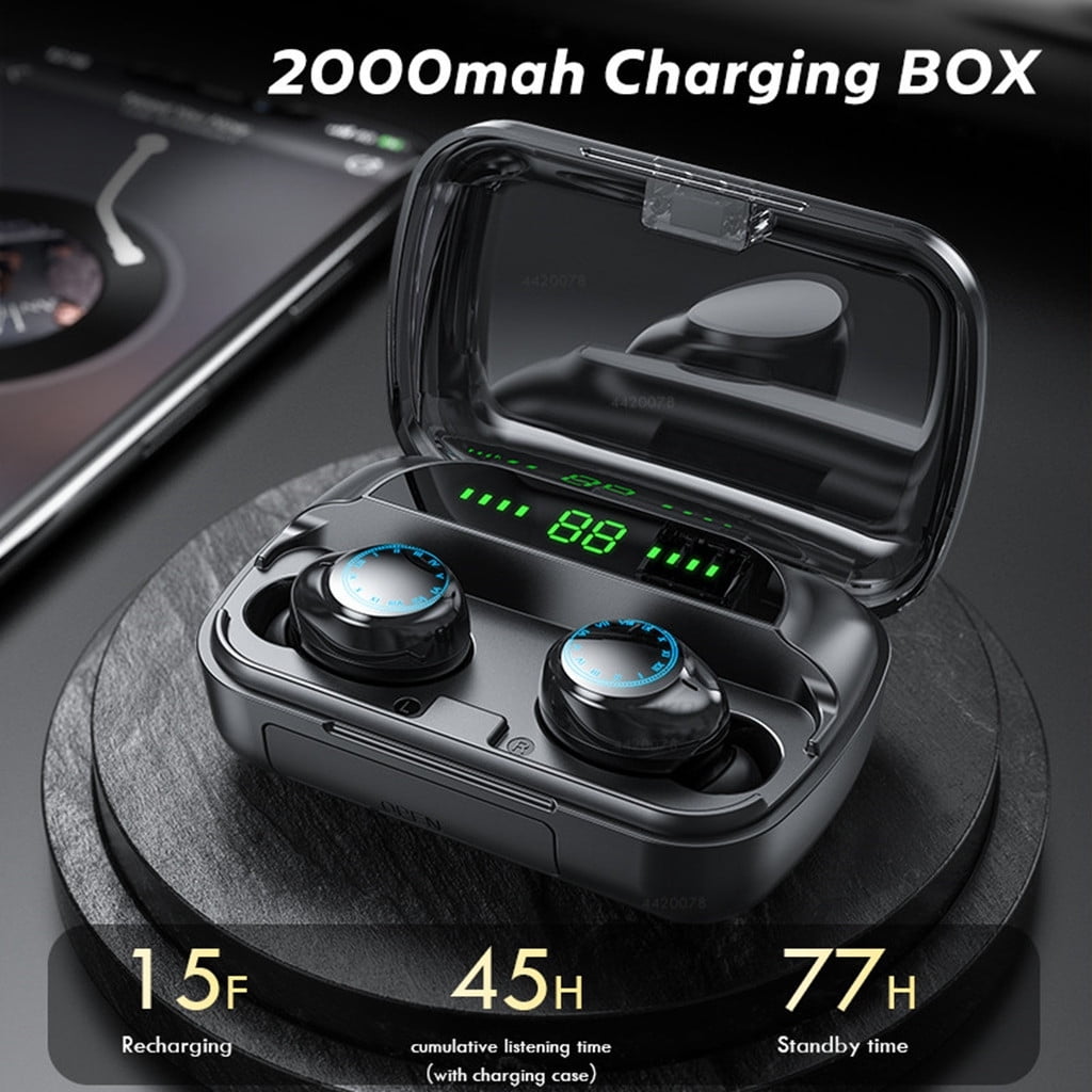 Teissuly Wireless Headset Bluetooth 5.0 Sport Headphone Portable ...