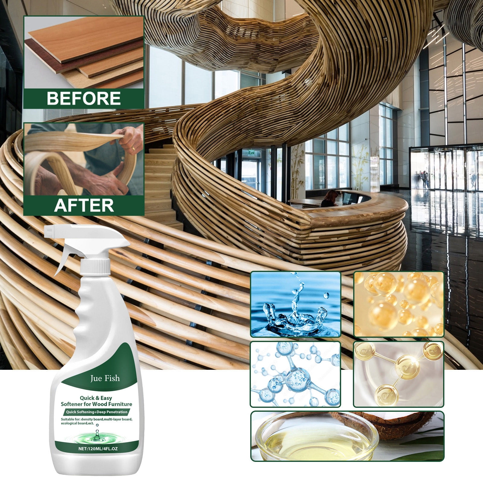 Teissuly Wood Softener DIY Wood Bending Wood Home Decoration Softener ...