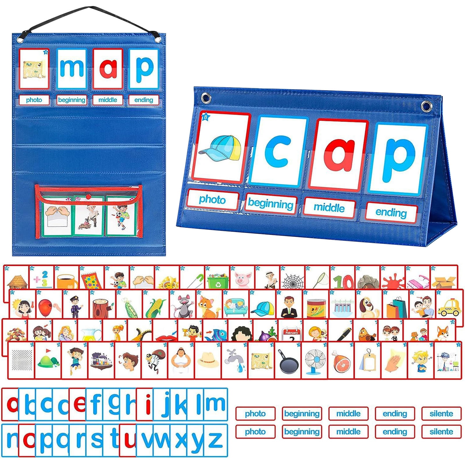 Teissuly Words Phonics And Spelling Games Reading Letters Visual Words ...