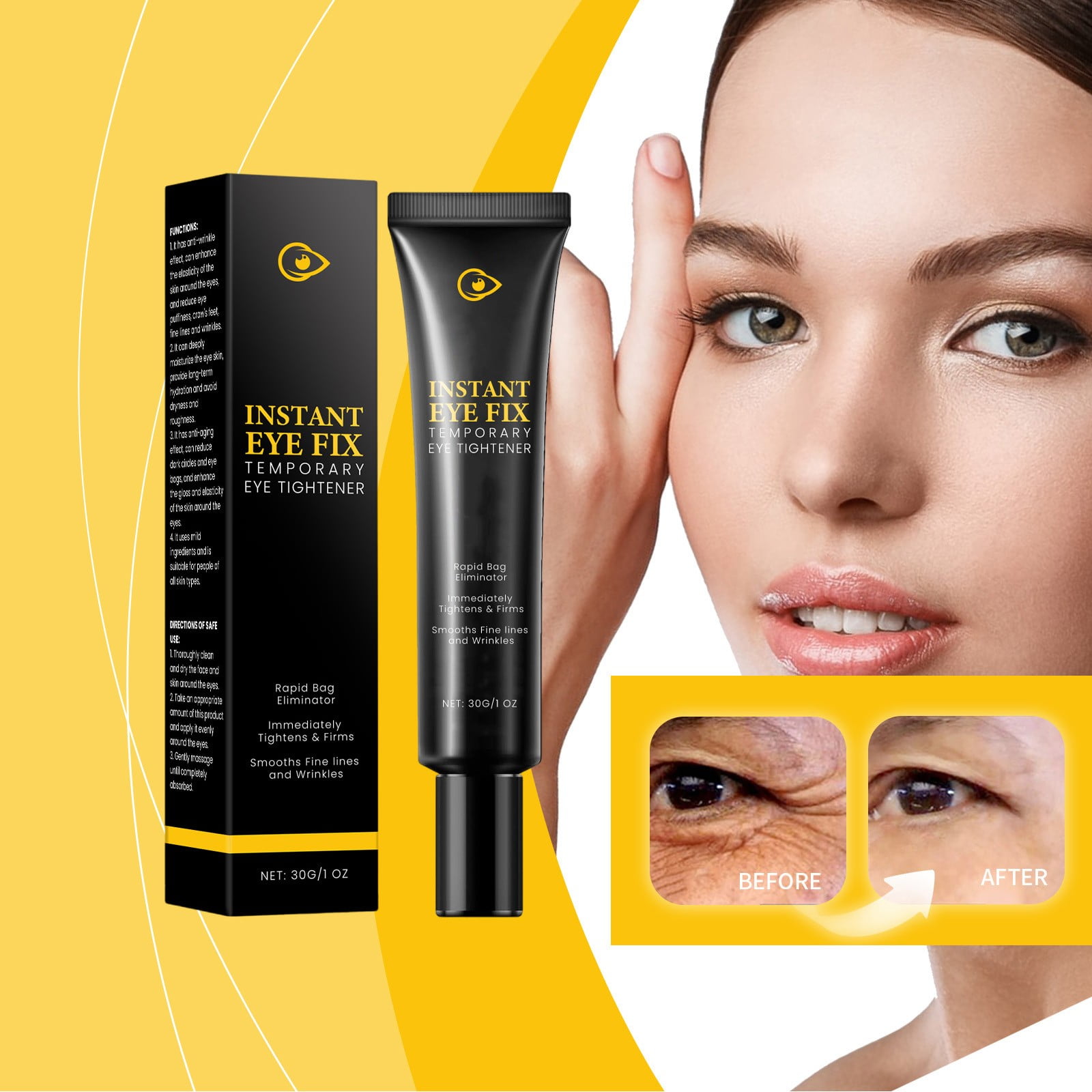 Teissuly Wrinkle Firming Eye Cream Eye Lighten Eye Bags Black Circle ...