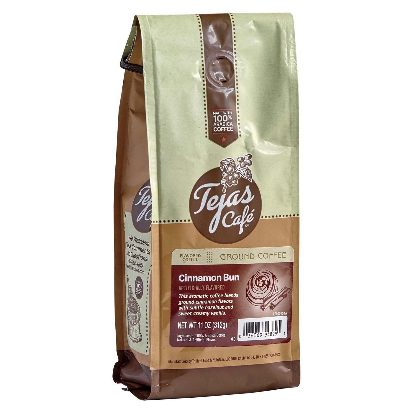 Tejas Cafe Cinnamon Bun Ground Coffee - Walmart.com