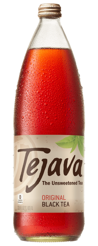 Tejava Unsweetened Black Tea 1 Liter with 33mg Caffeine, Natural Flavor ...