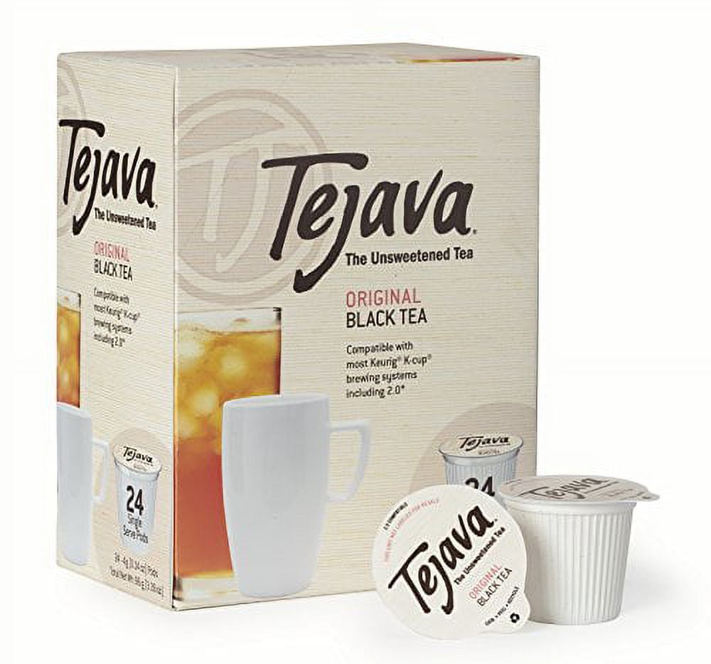 Tejava Original Unsweetened Black Iced Tea Pods, 24 Pack Single Serve ...