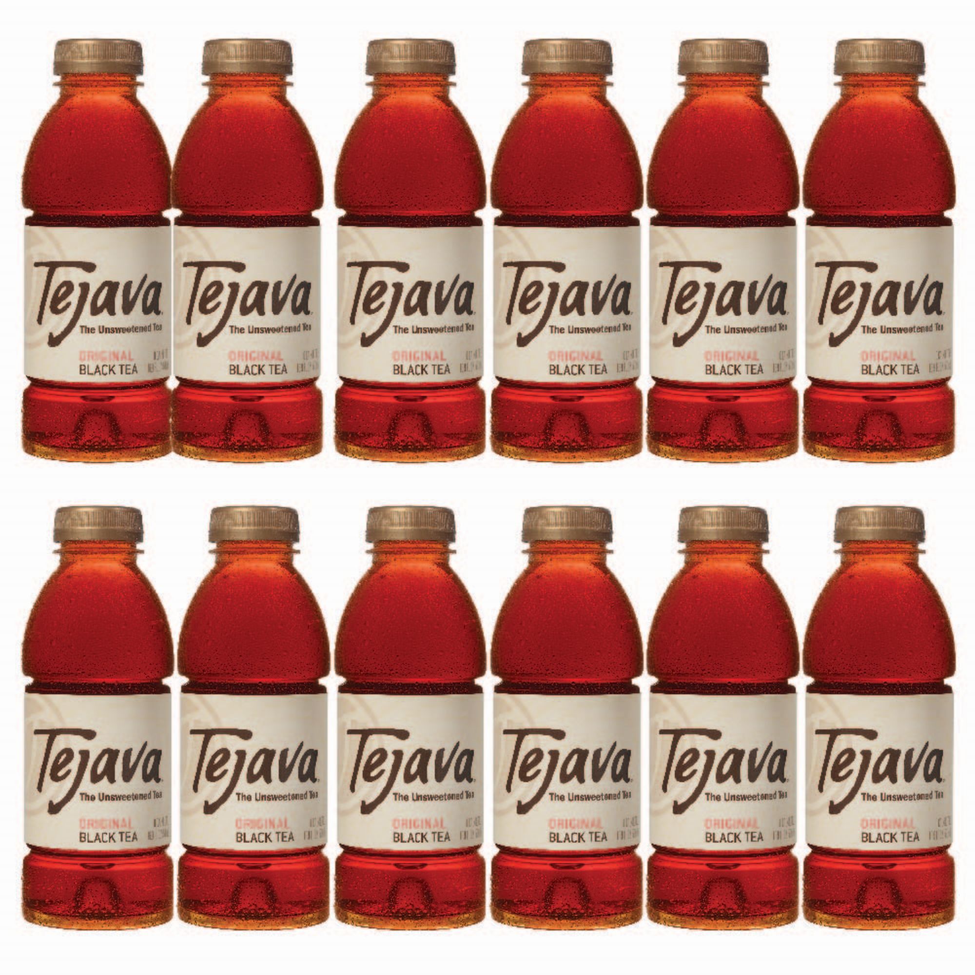 Tejava Unsweetened Iced Tea, Raspberry, 16.9oz PET Bottles, Sugar-Free ...