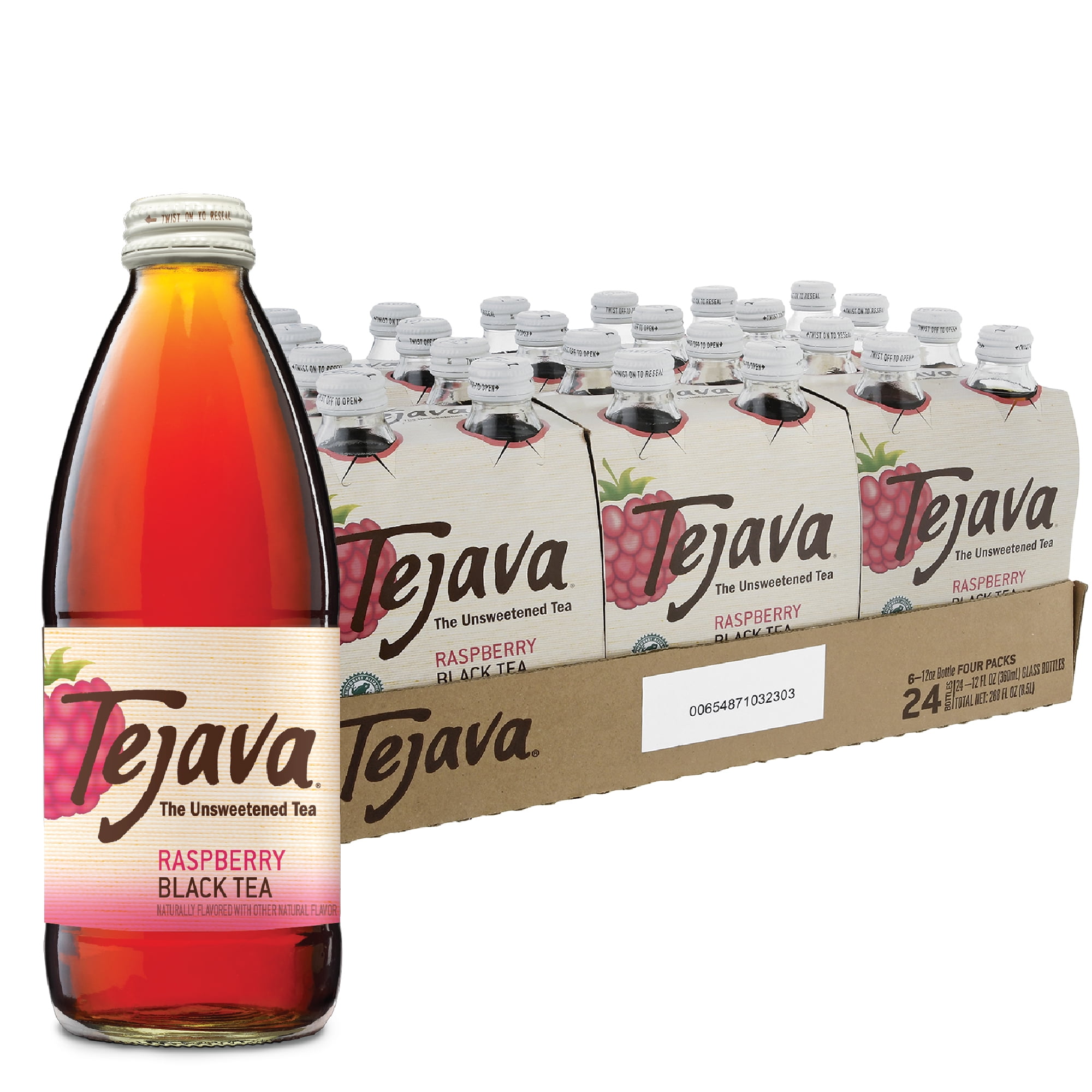 Tejava Raspberry Black Tea, Unsweetened, Brewed with Java Tea Leaves ...