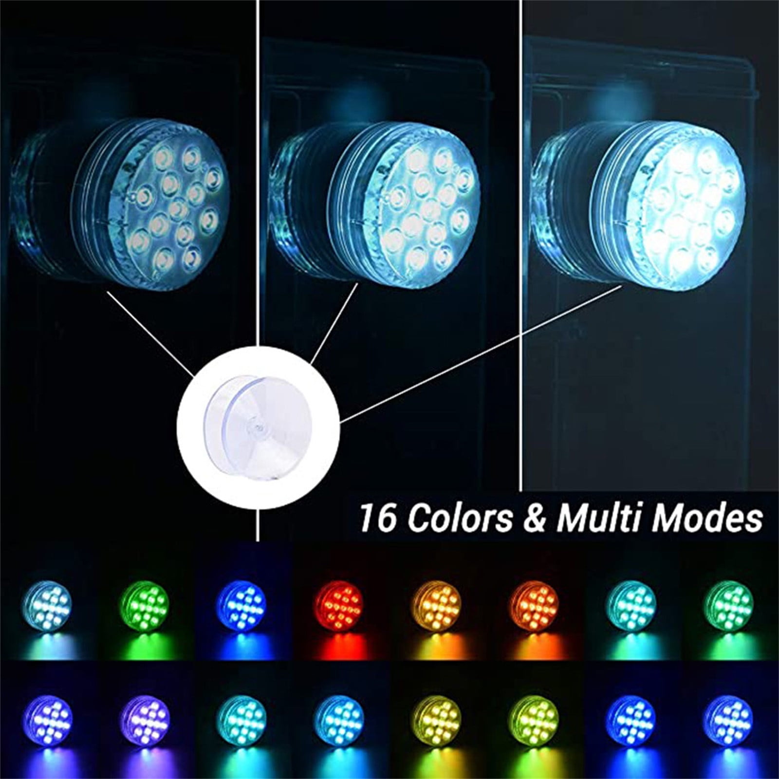 Tejiojio 13 Led Lights Remote Decoration Pool Pond Centerpieces - Walmart.com