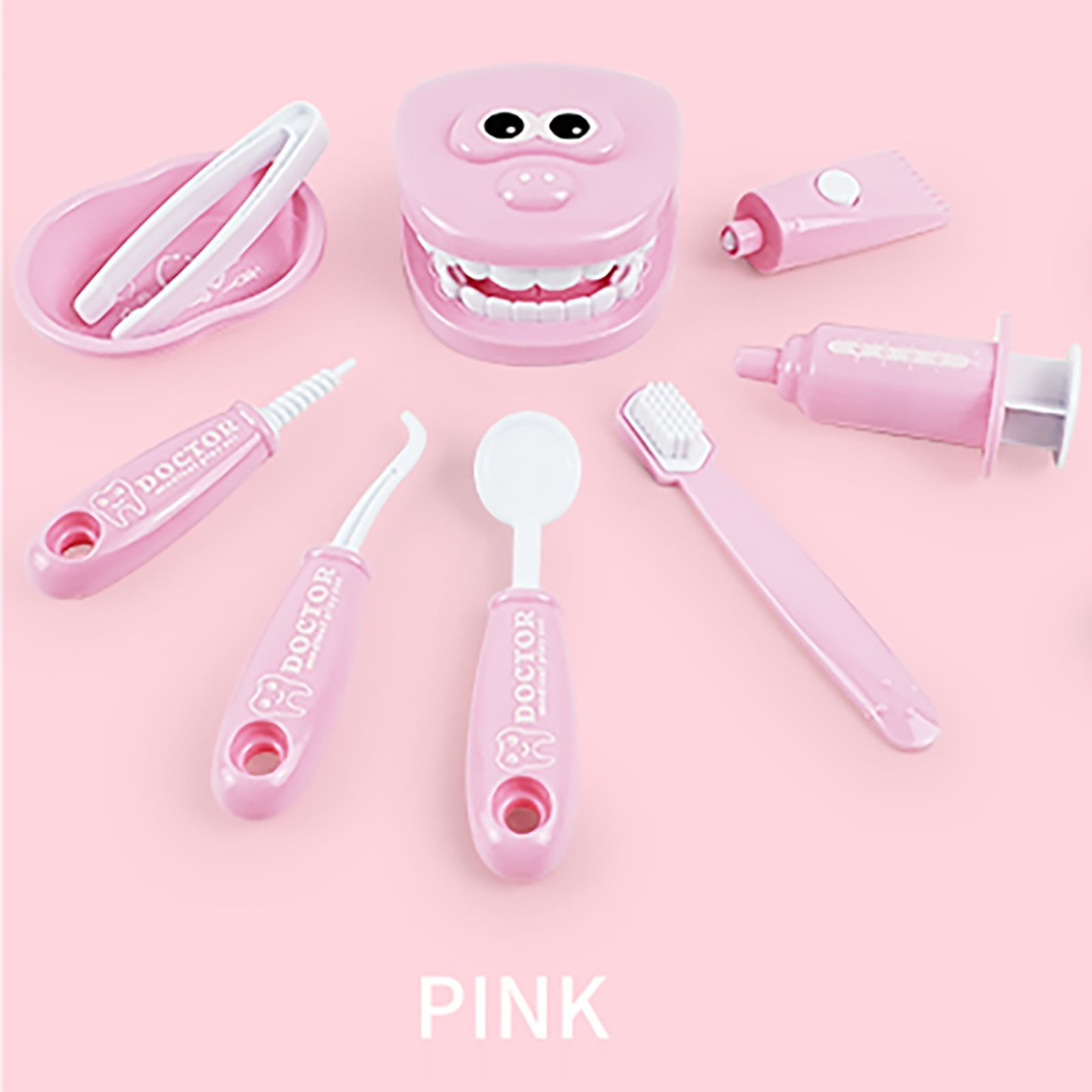 Tejiojio 9Pcs/Set Kids Pretend Play Toy Dentist Check Teeth Model For ...