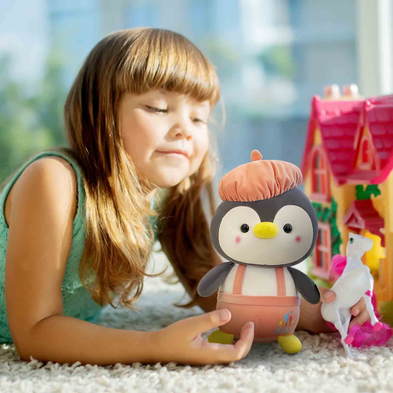 Tejiojio Baby Gift Ideas, Penguin Doll Cute Plush Toy Girl Doll Machine ...