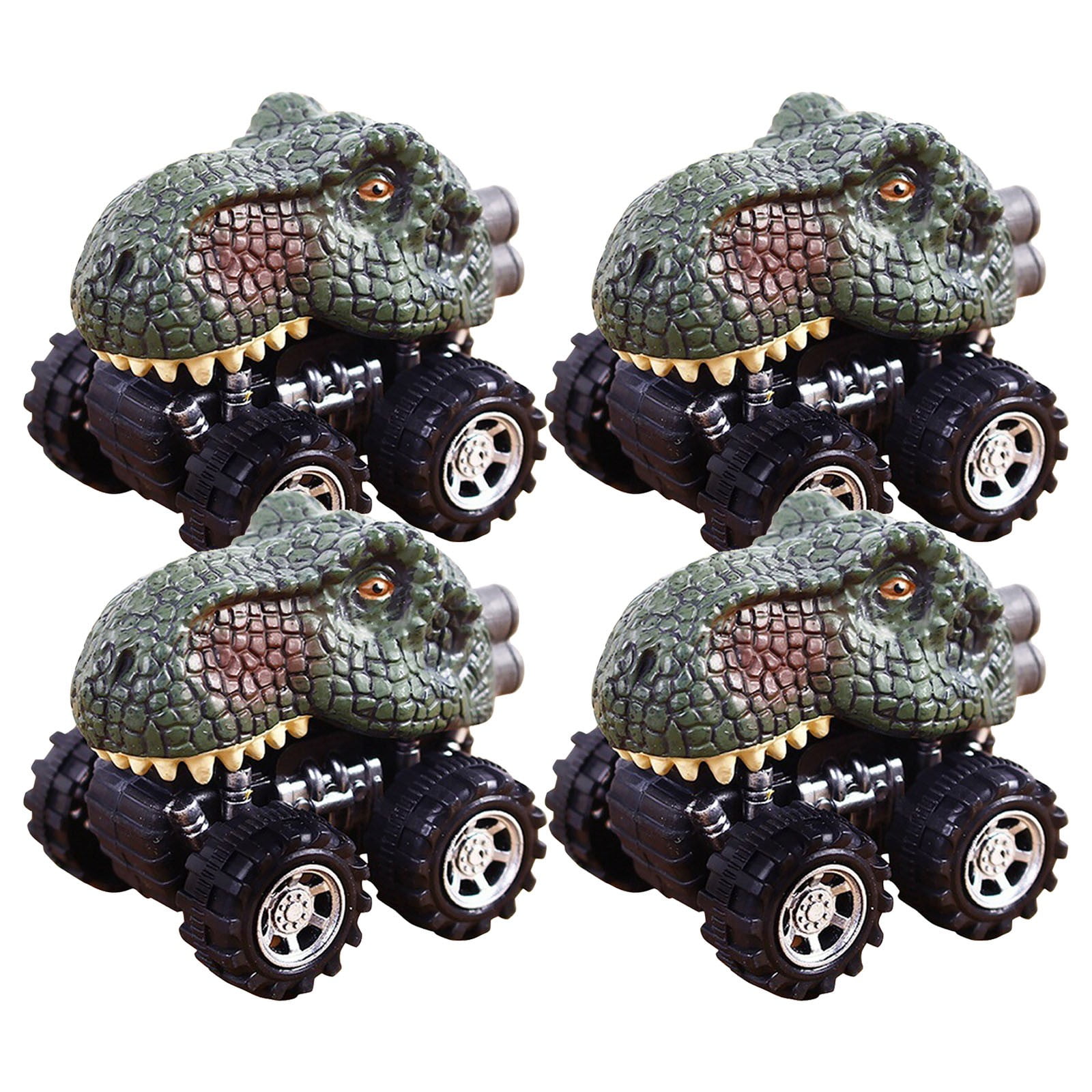 Tejiojio Children's Day Gift Toy Dinosaur Model Mini Toy Car Back Of ...
