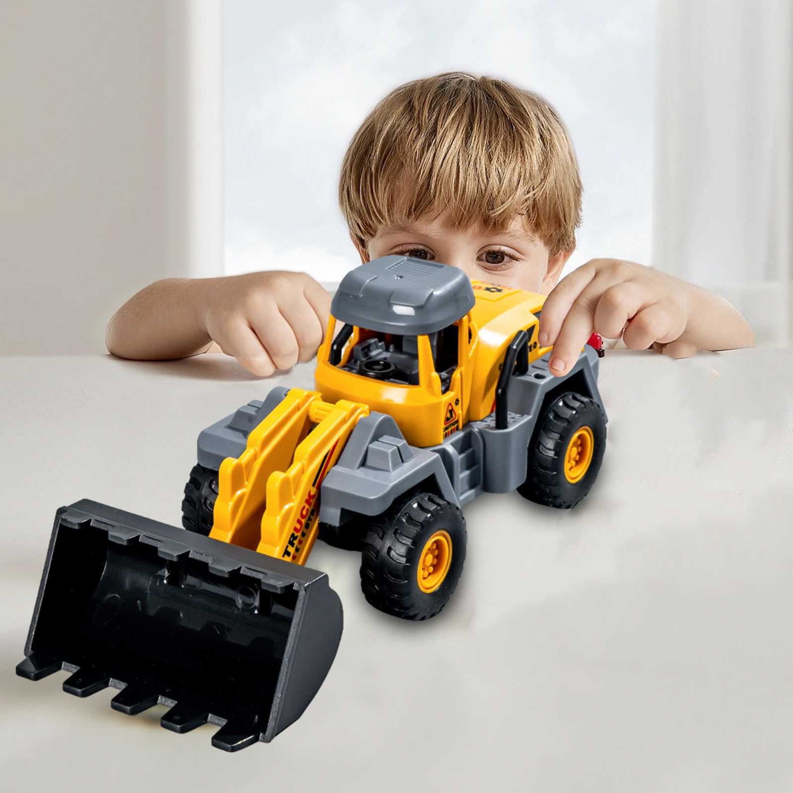 Tejiojio Children's Simulation Engineering Car Toy, Realistic Modeling ...