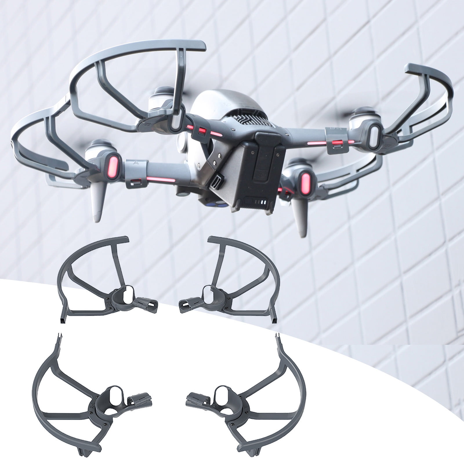 Tejiojio Clearance 4Pcs Prope Ller Guard Fpv Drone Totally Enclosed ...