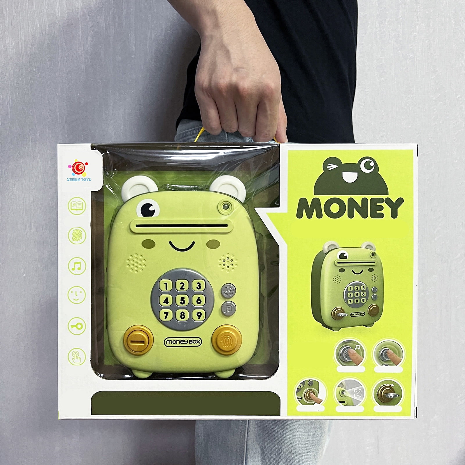 Tejiojio Clearance Fr-og Money Box Plastic Pig-gy Bank For Girls Boys ...