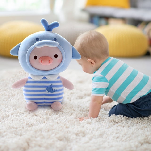 Tejiojio Cute Dolphin Pig Doll Pig Plush Toy Pig Pig Doll Doll Sleep ...