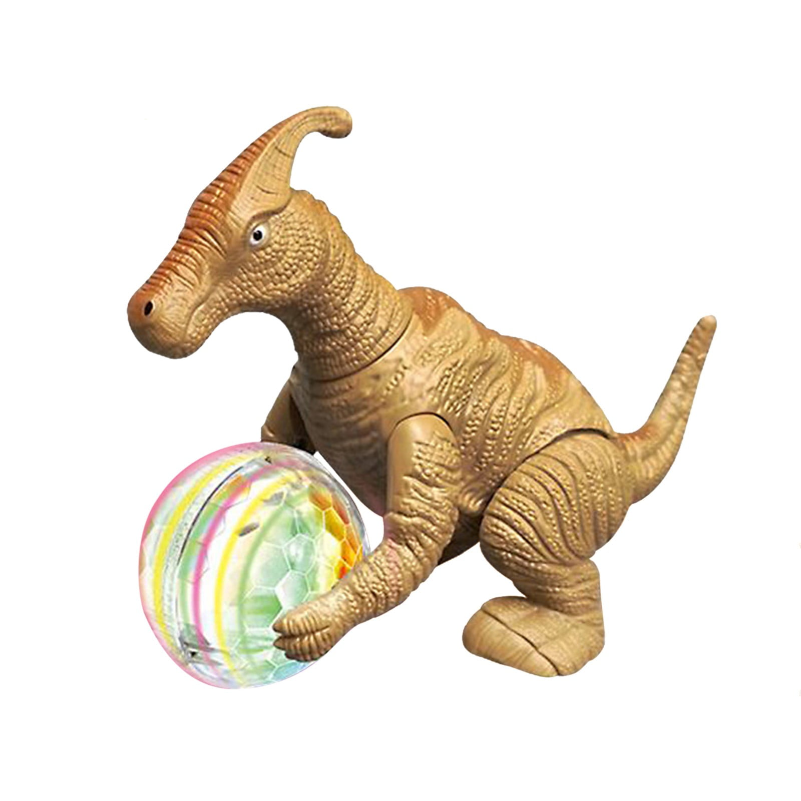 Tejiojio Electric Dinosaur Toy Mechanical Crawling Light And Sound ...