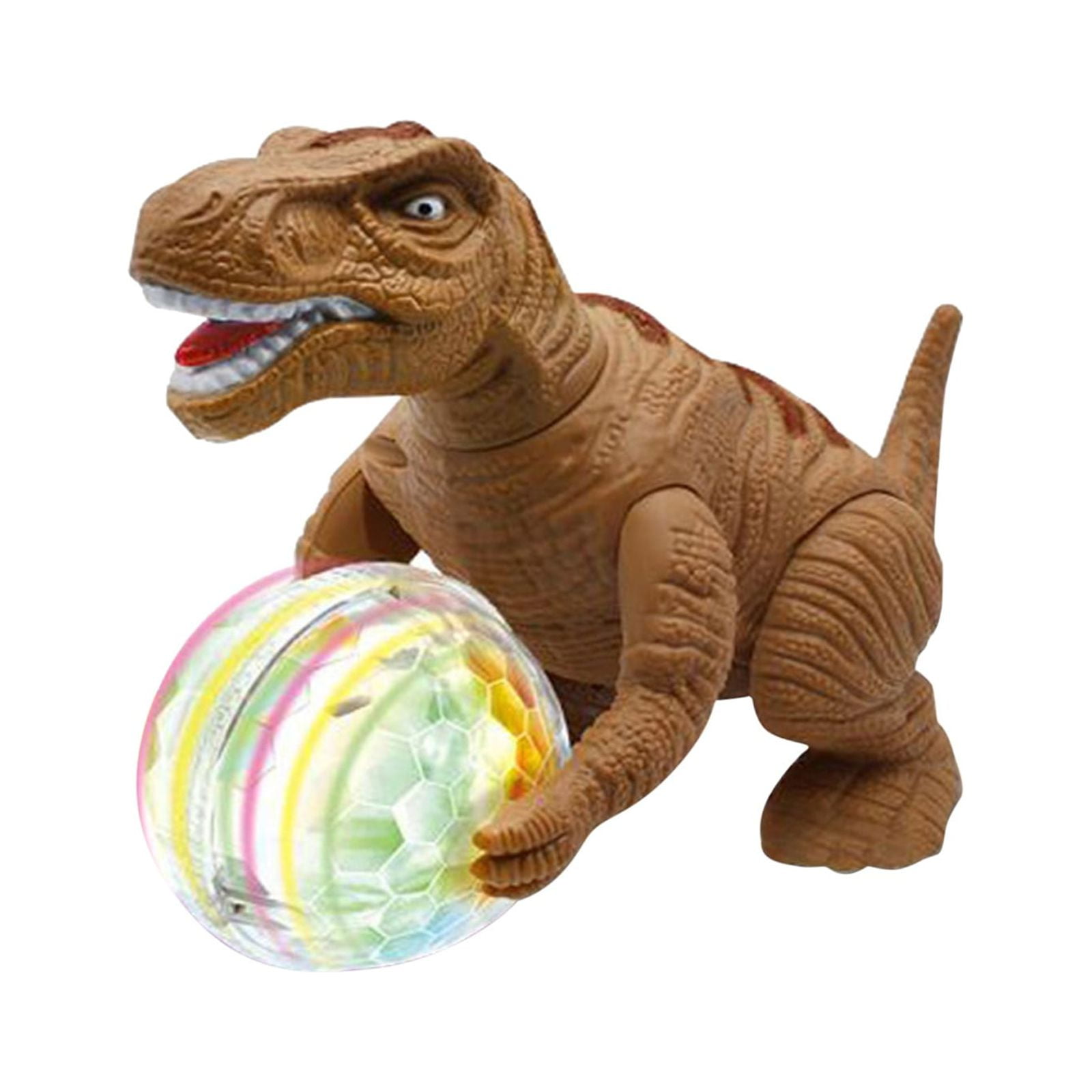Tejiojio Electric Dinosaur Toy Mechanical Crawling Light And Sound ...
