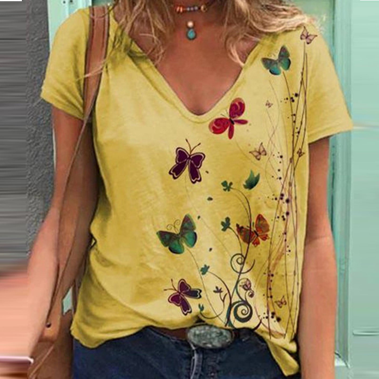 Tejiojio Essentials Short Sleeve Clearance Lady's Summer T-Shirt ...