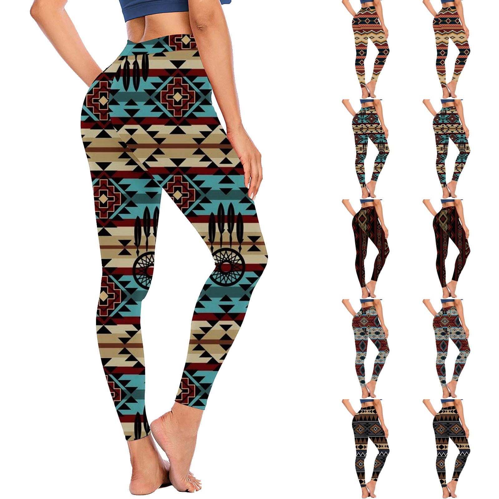 Tejiojio Fall Savings Womens Clearance Western Print Printed Gradient ...