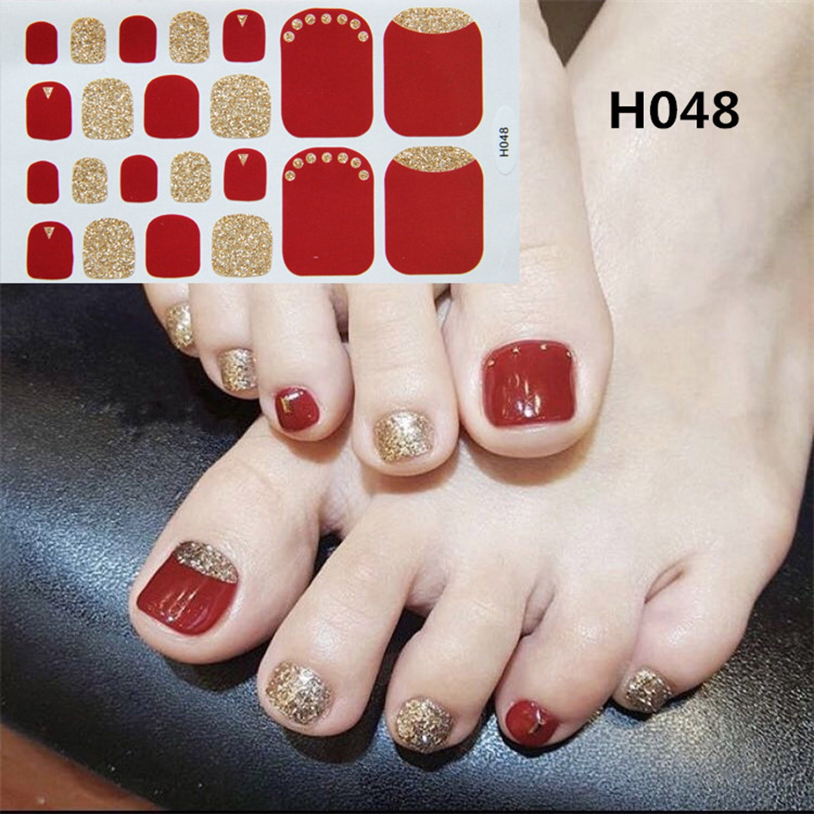 Tejiojio Happy Hanukkah Foot Stickers Foot Nail Stickers for Female DIY ...