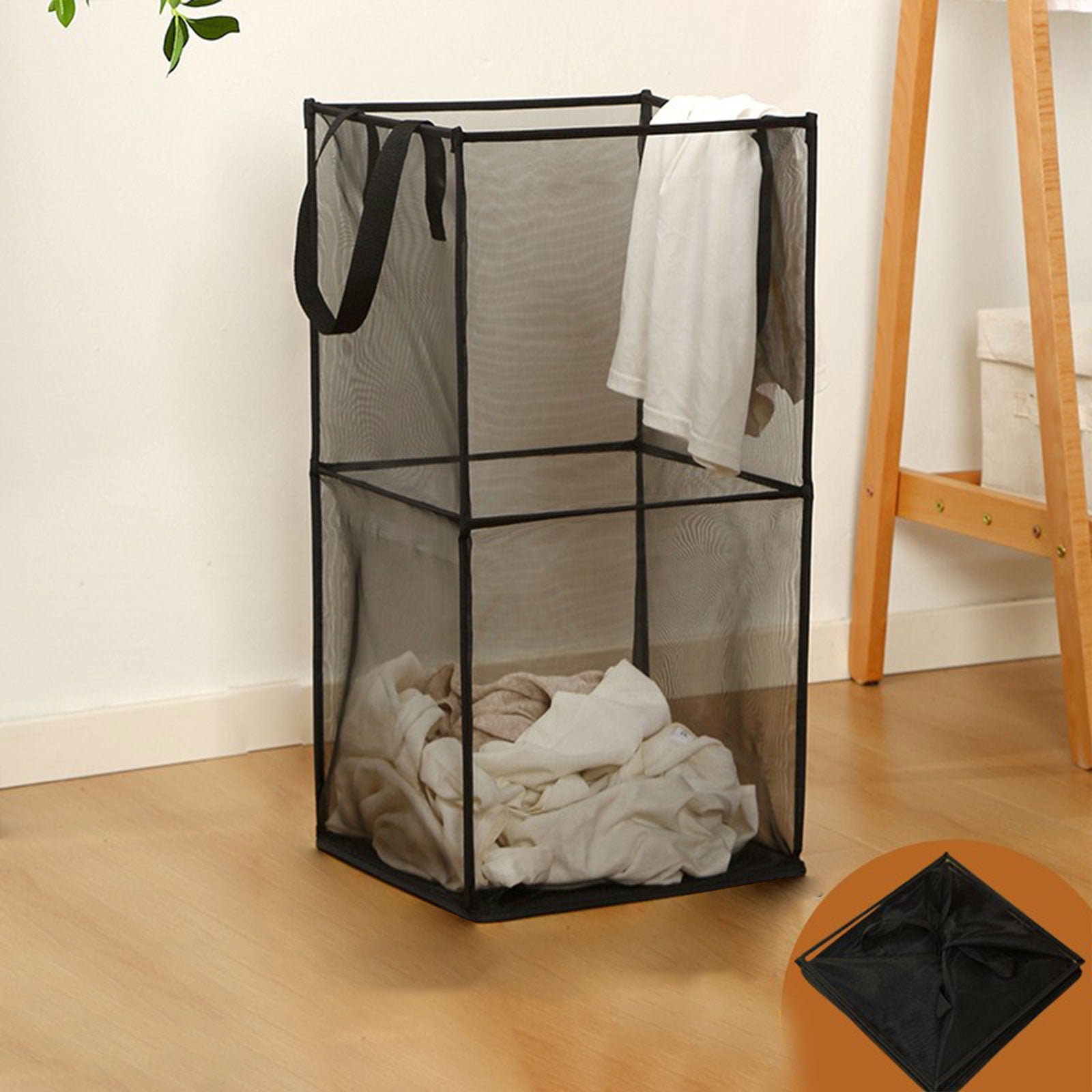 Tejiojio Home Gifts Laundry Basket Bag With Handles Portable Laundry ...