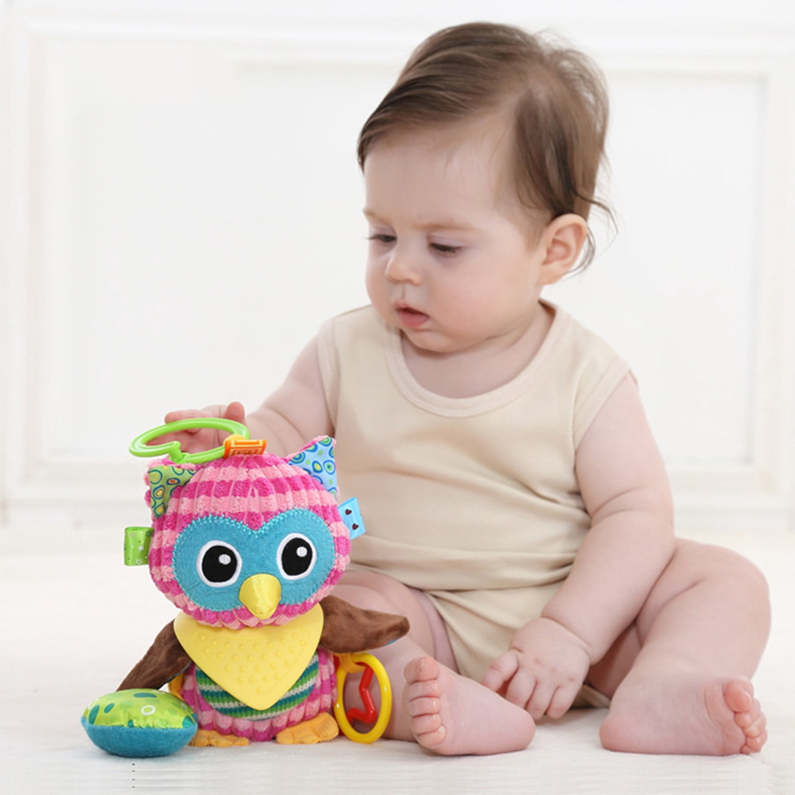 Tejiojio Kids Activity And Teething Toy With Multi-Sensory Rattle And ...