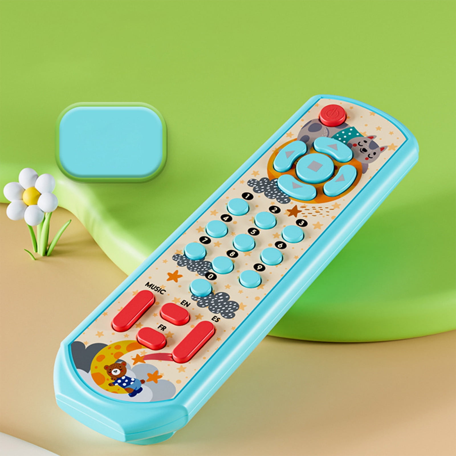 Tejiojio Kids Tv Simulation Remote Control For Children Multi-Language ...