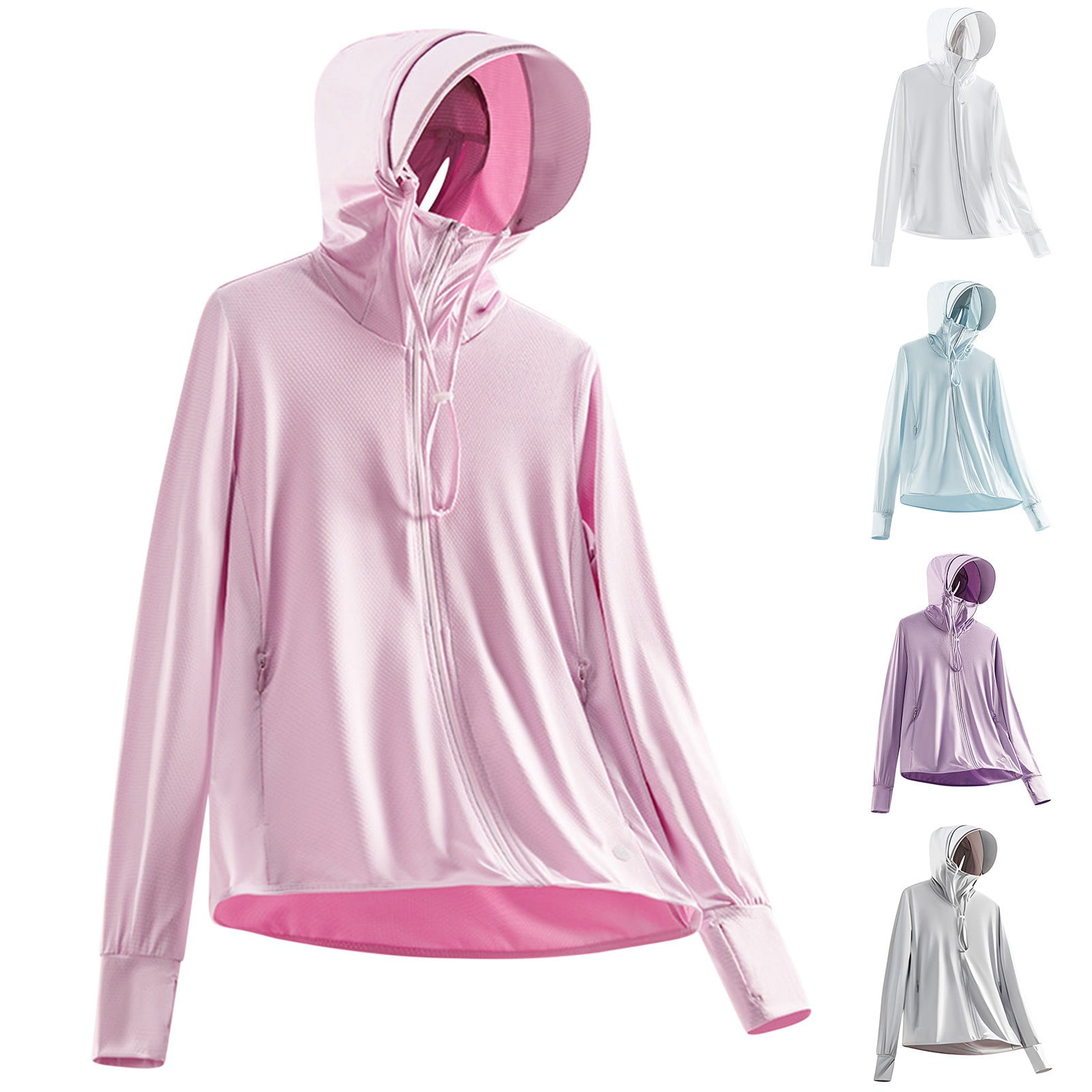 Tejiojio Long Sleeve UPF 50+ UV Sun Protection Shirts Rash Guard Swim T-Shirt/Hoodie Quick Dry ...