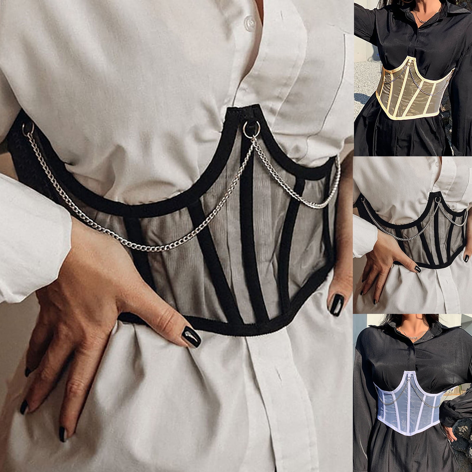 Tejiojio Party Corsets for Women Summer Savings Women's Court Mesh ...