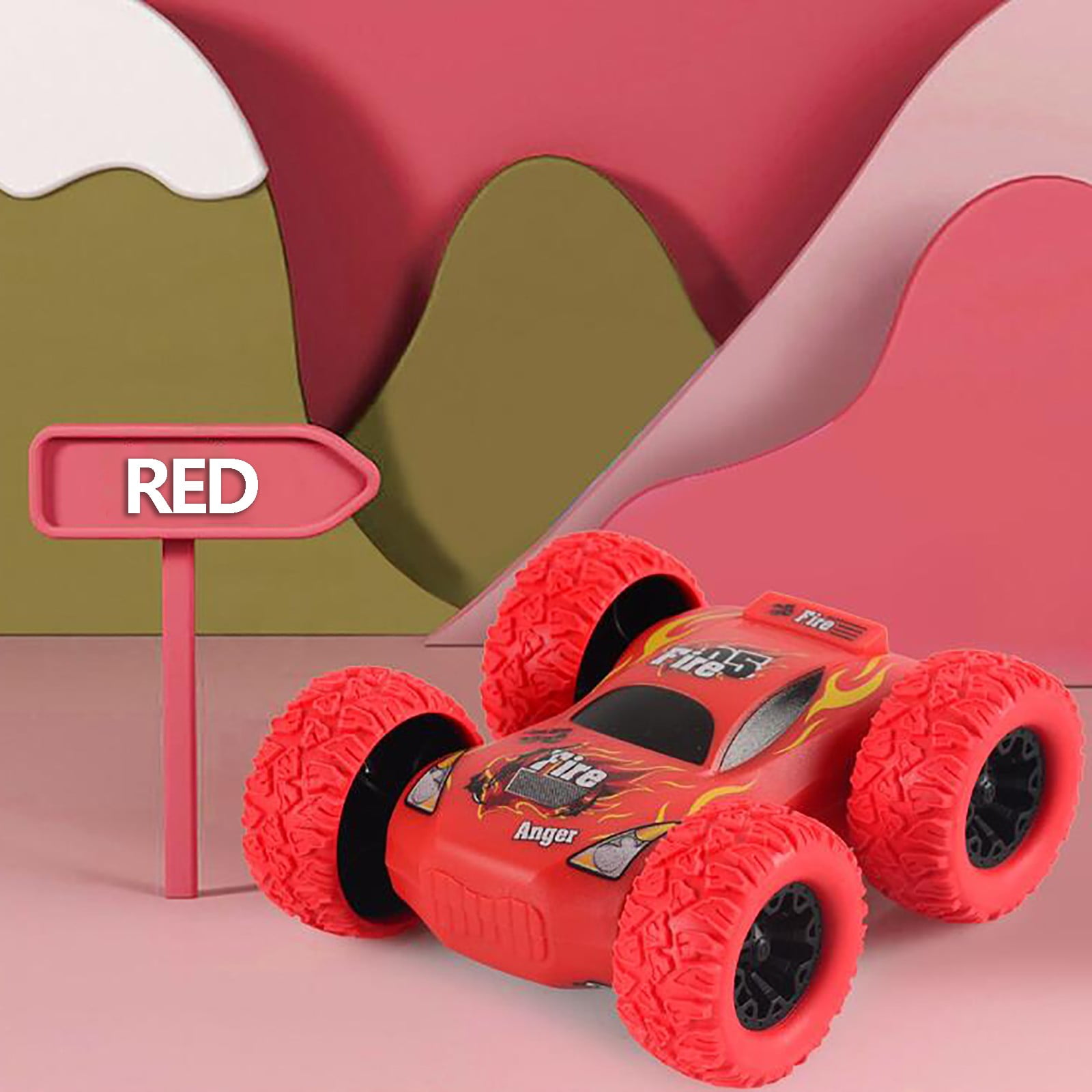 Tejiojio Pull Back Cars Toys Truck Double-Sided Inertance Friction ...