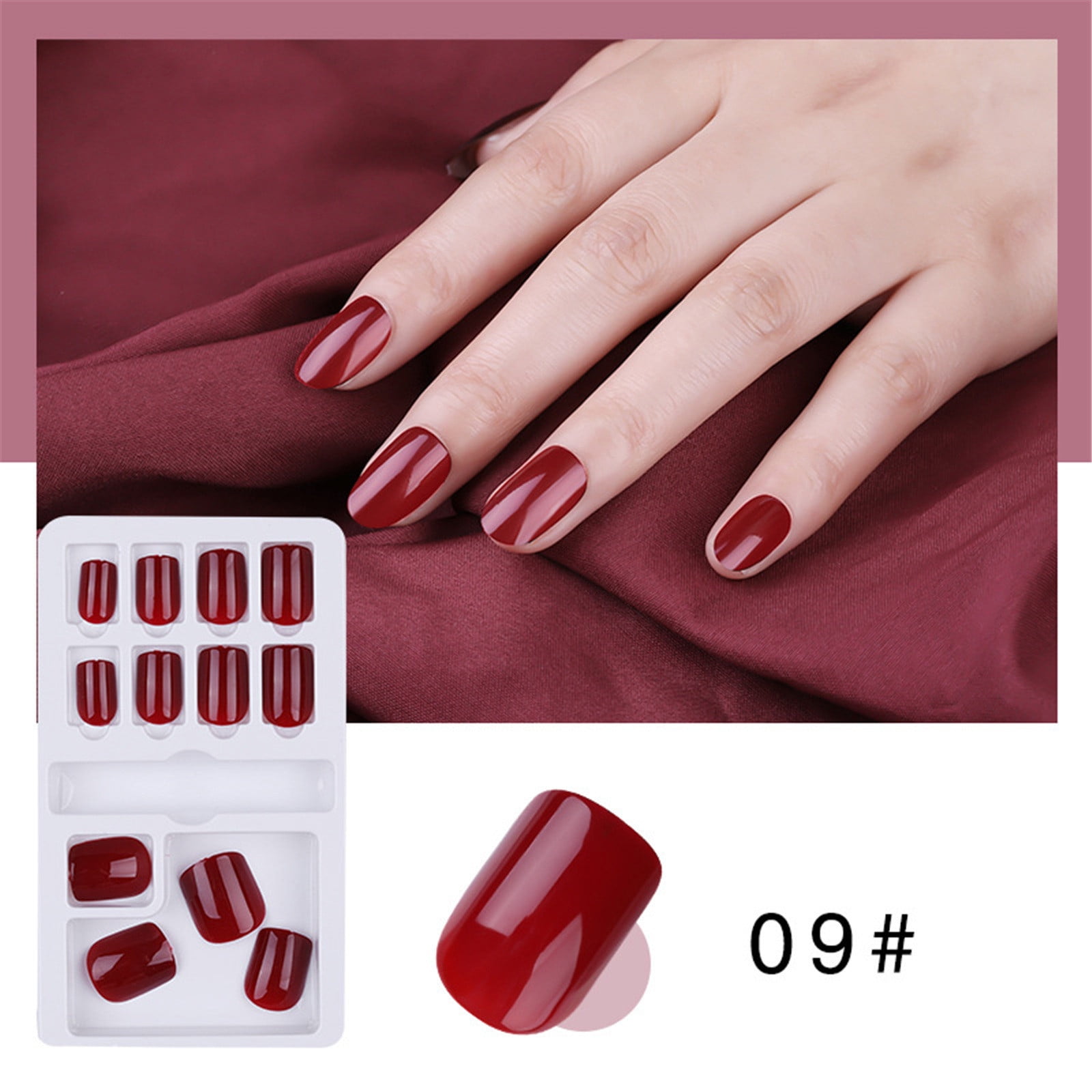 Tejiojio Removable Manicure Kit Fake Nails Can Be Worn By Wearing ...