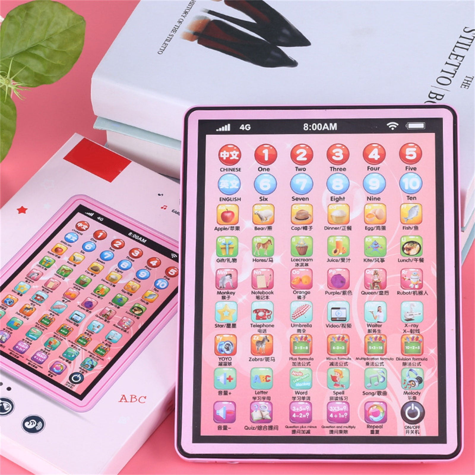 Tejiojio Simulation Learning Tablet For Kids, Toddler Educational Abc ...