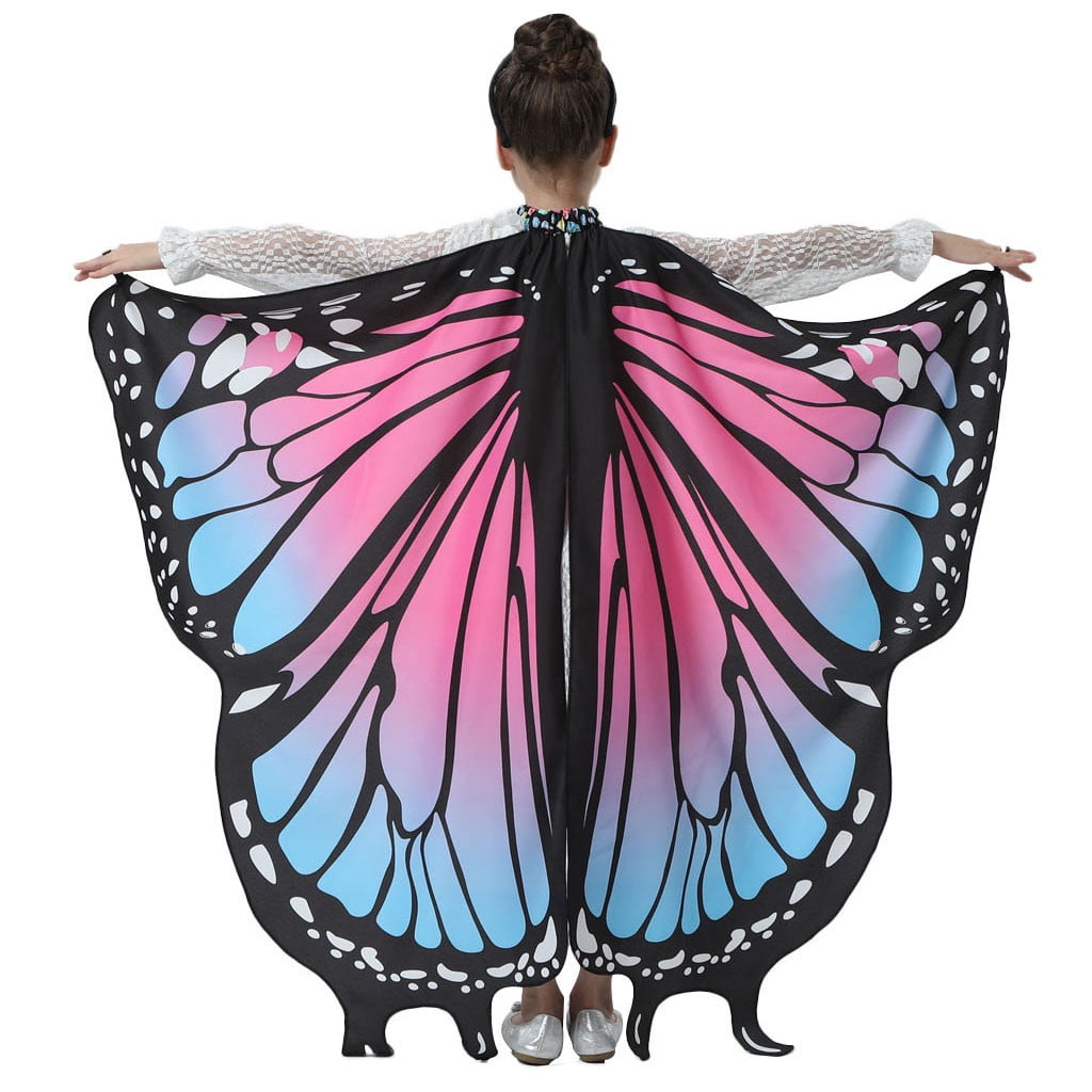 Tejiojio Summer Saving Labor Day Children's Butterfly Shawl Lady Cape ...