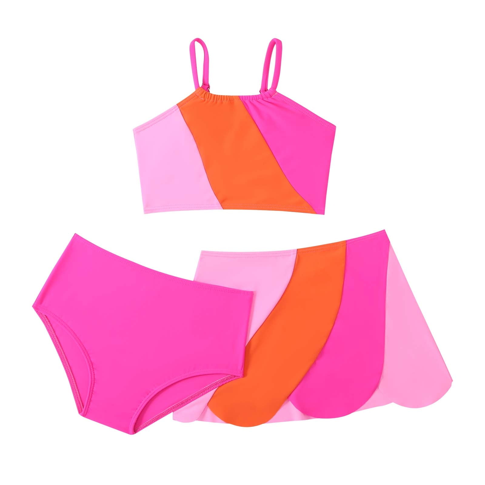 Tejiojio Swimwear Parent-child Printed Style Family 4-piece Swimsuit ...