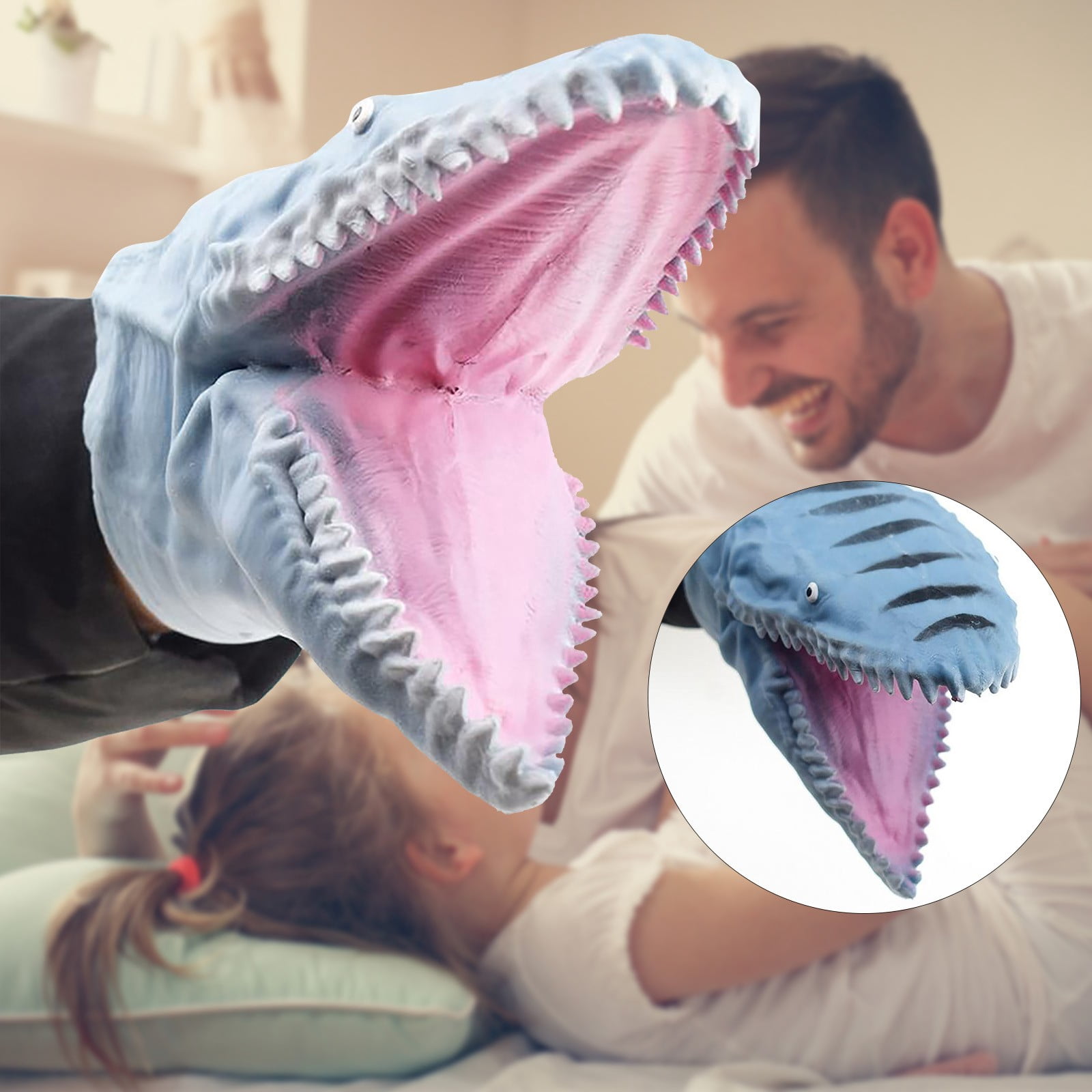 Tejiojio and Flat Mouth Dragon Sea Fish Shape Hand Puppet Adult ...