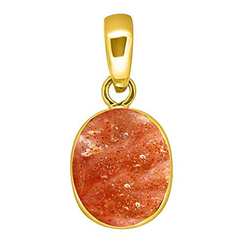 Tejvij And Sons 3 to 12.50 ratti Sunstone loket asthdhatu Gemstone for ...