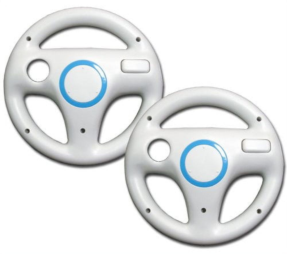 TekDeals 2pcs Mario Kart Racing Steering Wheel, Wii Remote Game ...