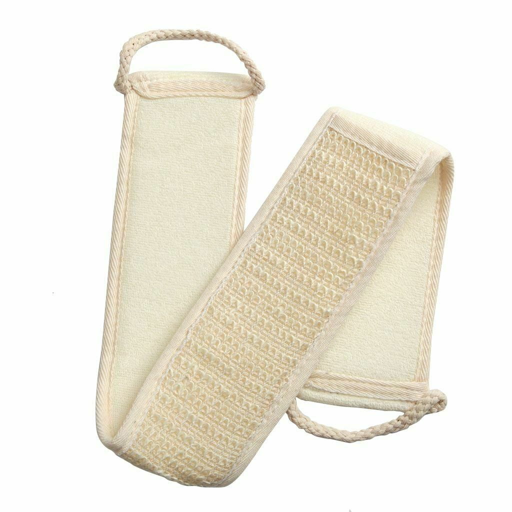 TekDeals Back Scrubber Bath Shower Strap Loofah Spa Skin Brush Sponge ...