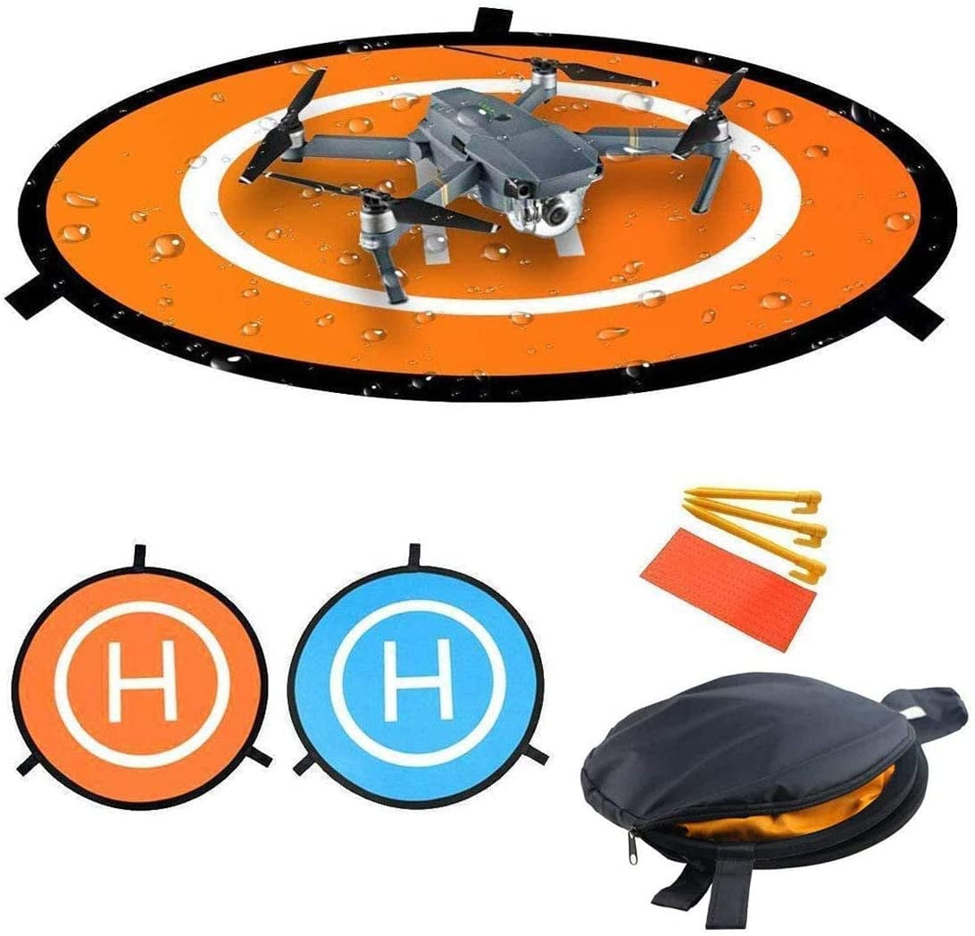 TekDeals Waterproof Drone Landing Pad for DJI Mavic Pro/Zoom, Day/Night ...