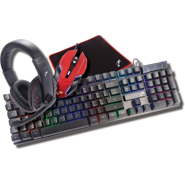 TekNmotion Nibiru 4-In-1 Gaming Bundle Keyboard, Mouse, Headset ...