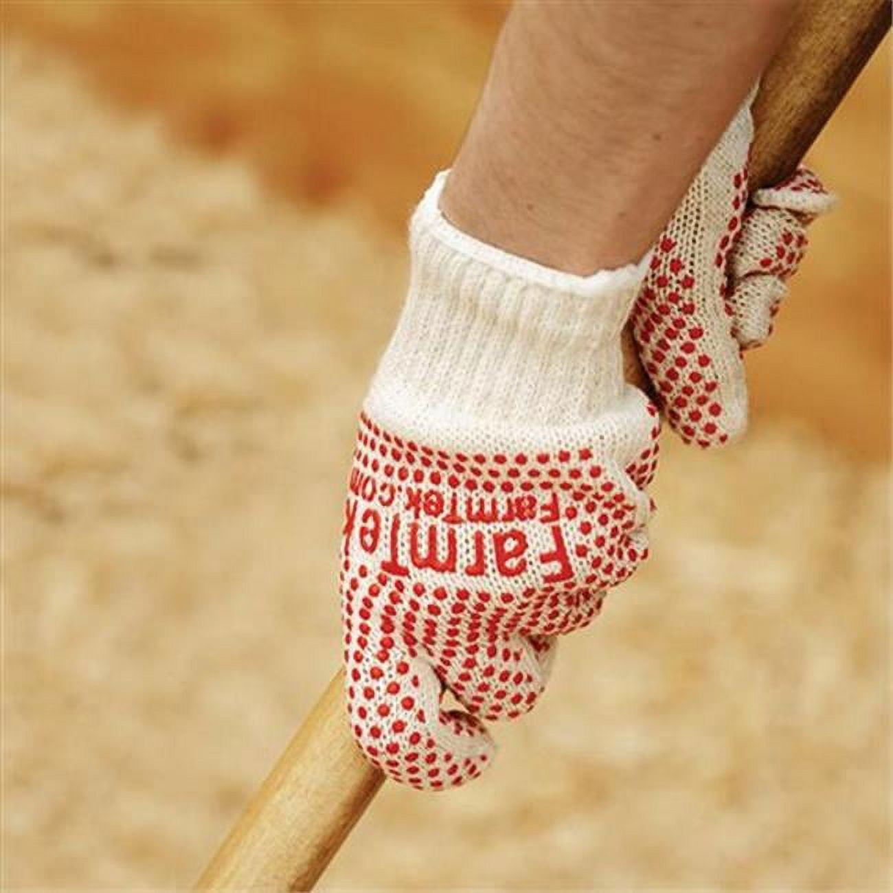 TekSupply DH4000 FarmTek Red Dot Grip Gloves - Dozen Pair - Walmart.com