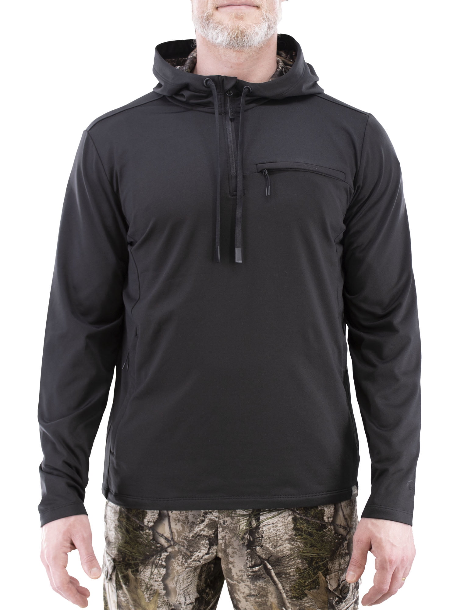 Tekari Men's Axial 1/4 Zip Performance Hunting Hoodie - Walmart.com