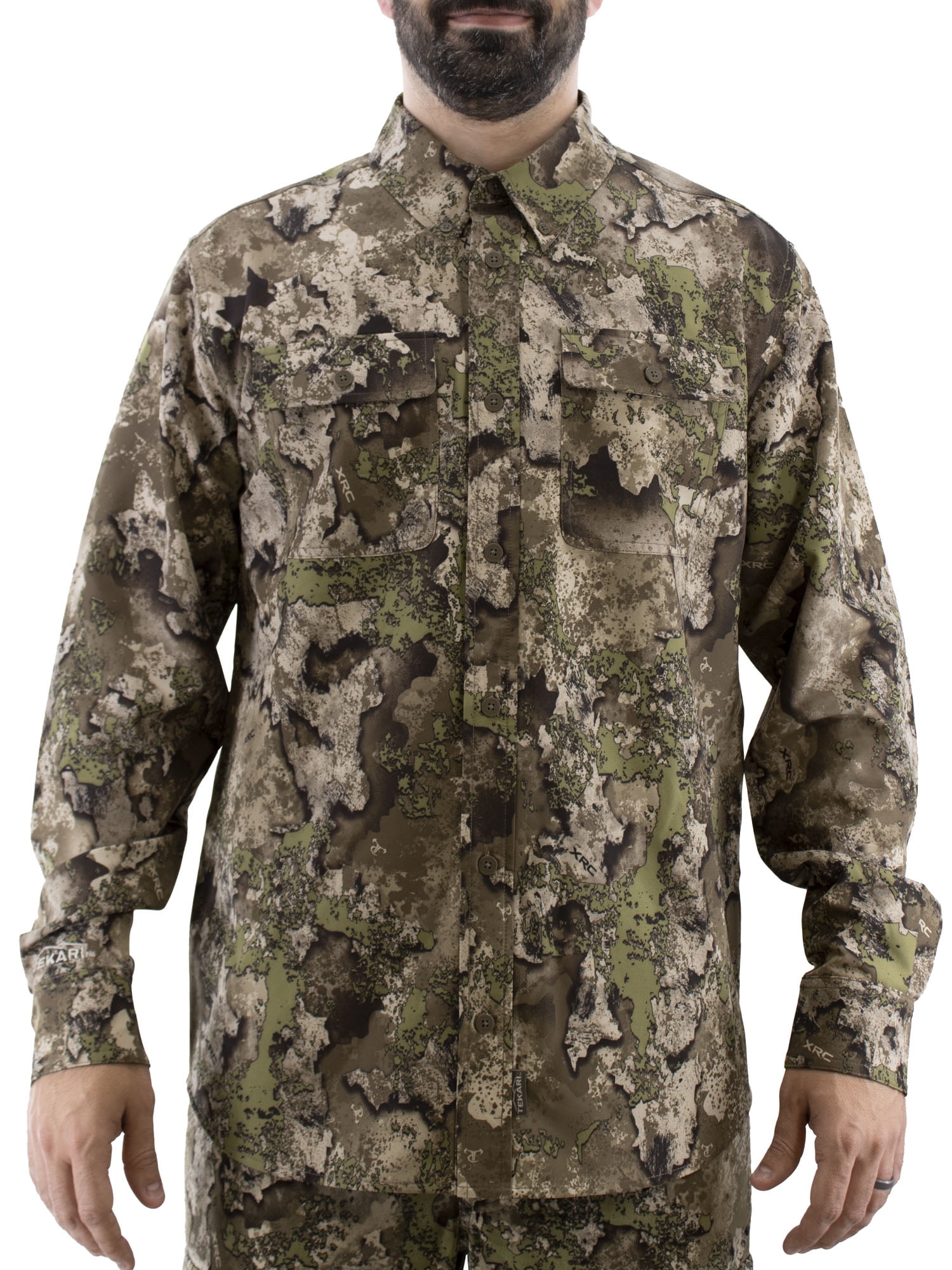 Tekari Men's Boldrun Dobby Buttondown Hunting Shirt - Walmart.com