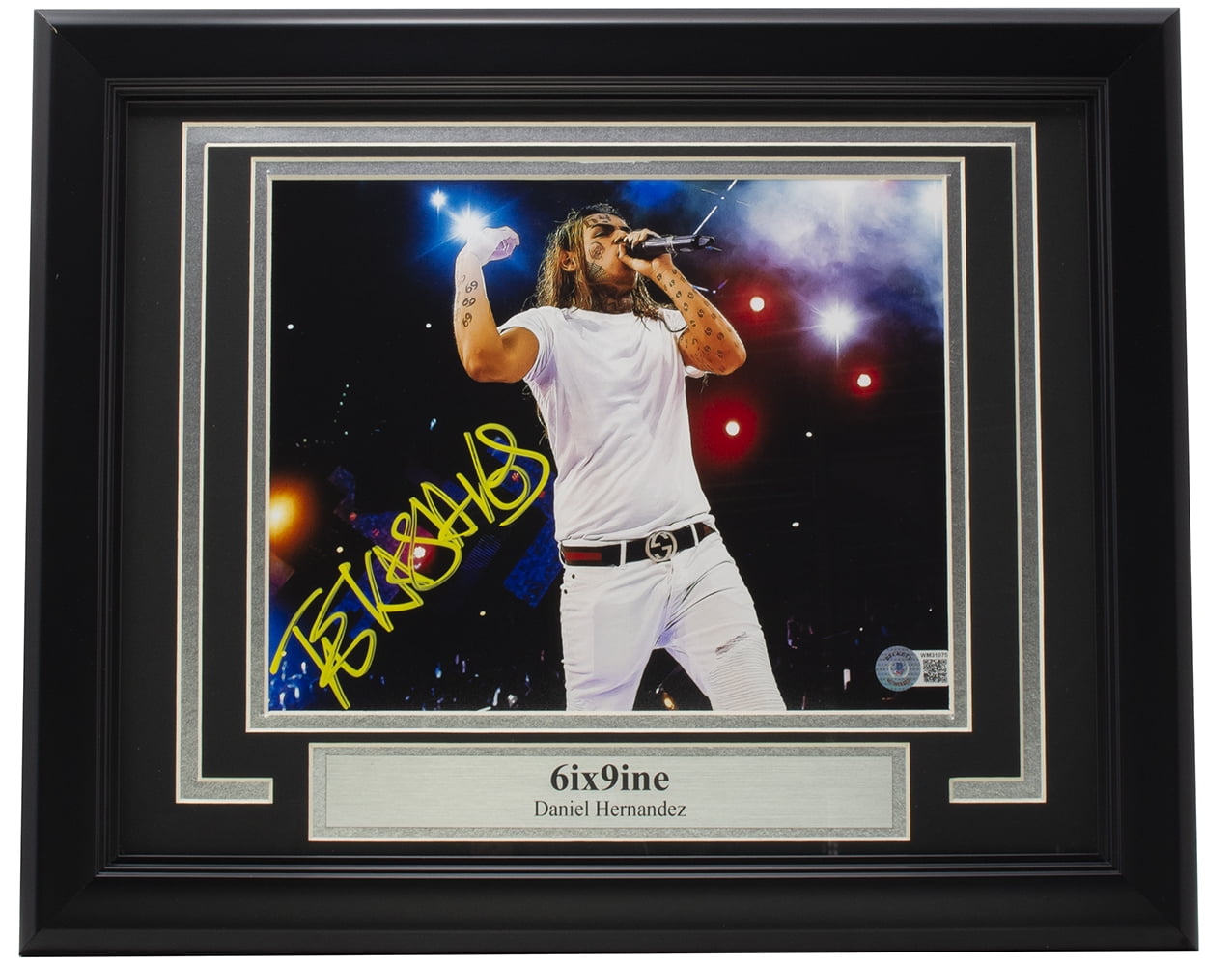 Tekashi 6ix9ine Signed Framed 8x10 Photo BAS ITP - Walmart.com