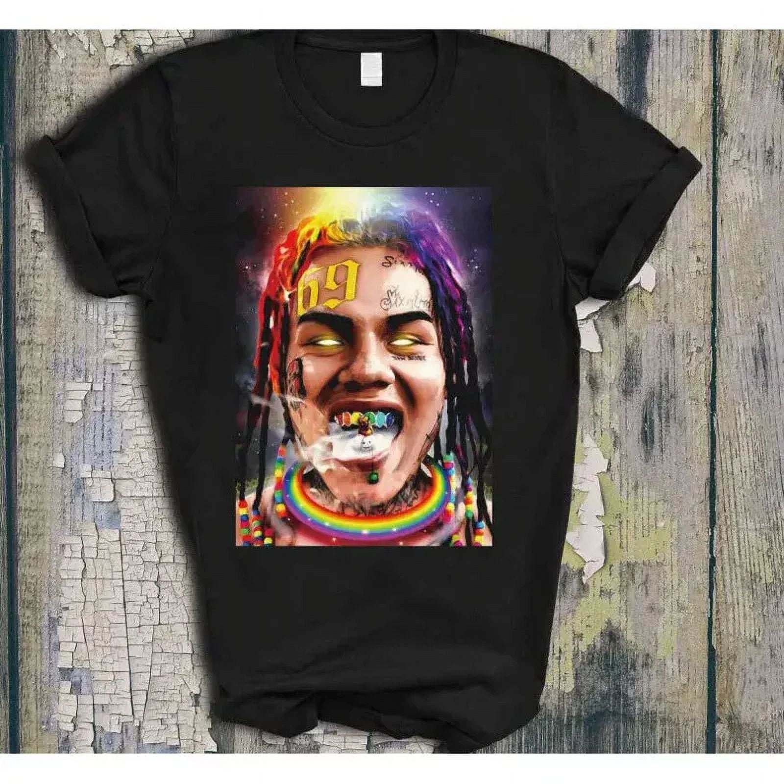 Tekashi 6ix9ine gooba shirt Tekashi 69 gift black men all size T-shirt ...