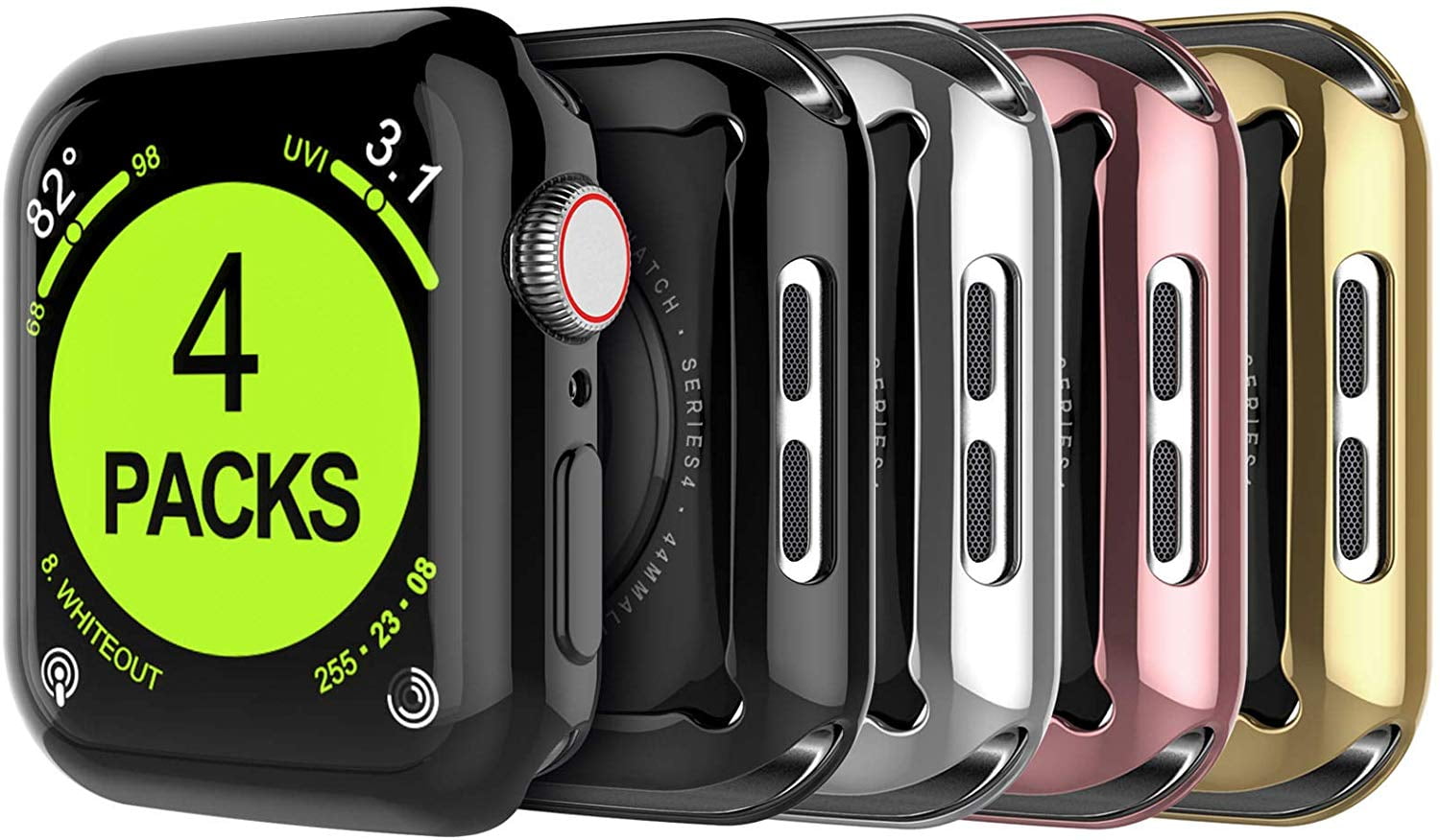 Tekcoo TPU Full Body Protection Case Compatible with Apple Watch Series ...